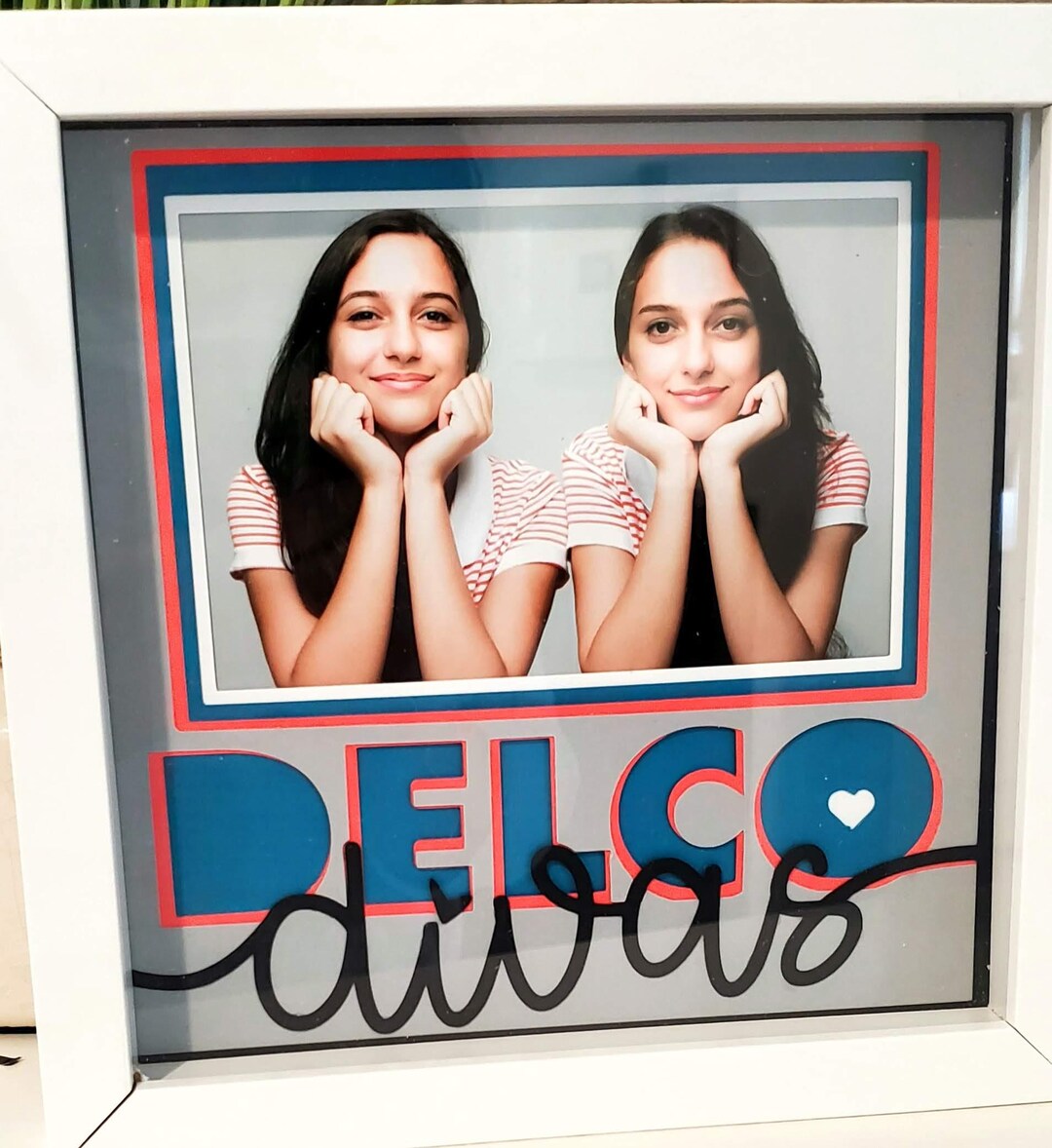 DELCO PA - DELCO Divas - 8x8 Layered 3D Shadow Box - Picture Frame ...