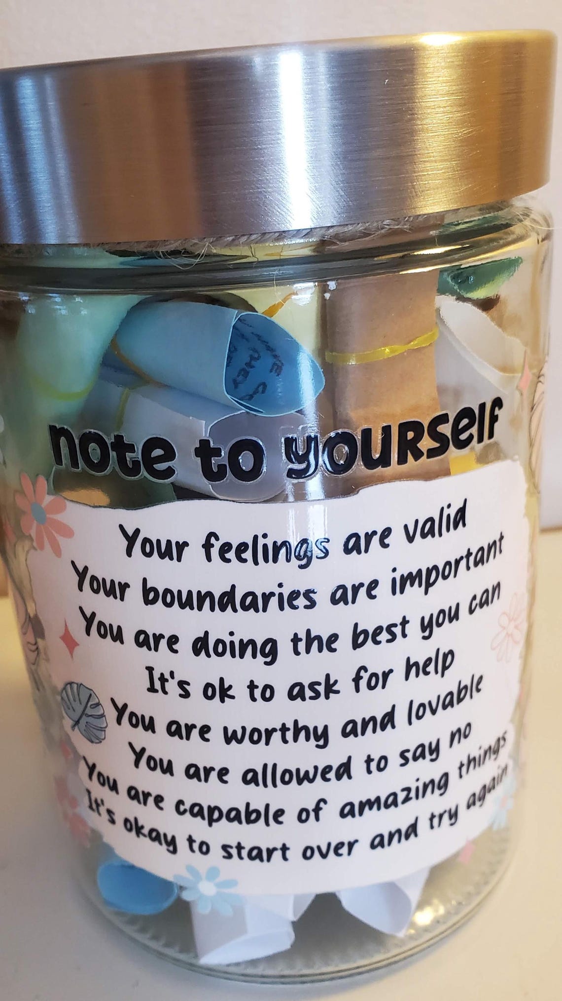 Gift Set mental Health Awareness/inspirational Jar With 52 Weeks of ...