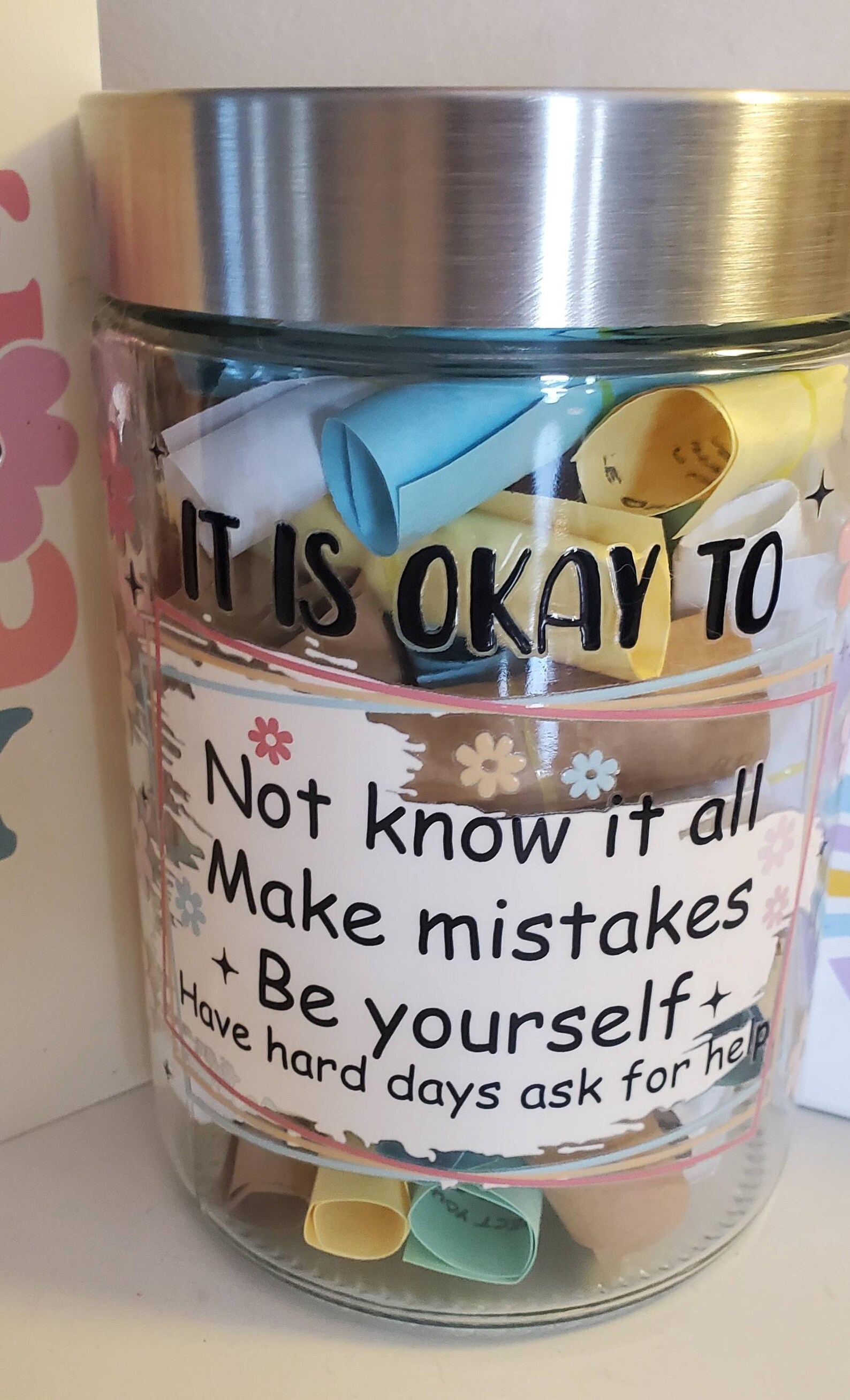 Mental Health Awareness/inspirational Jar With 52 Weeks of Quotes ...