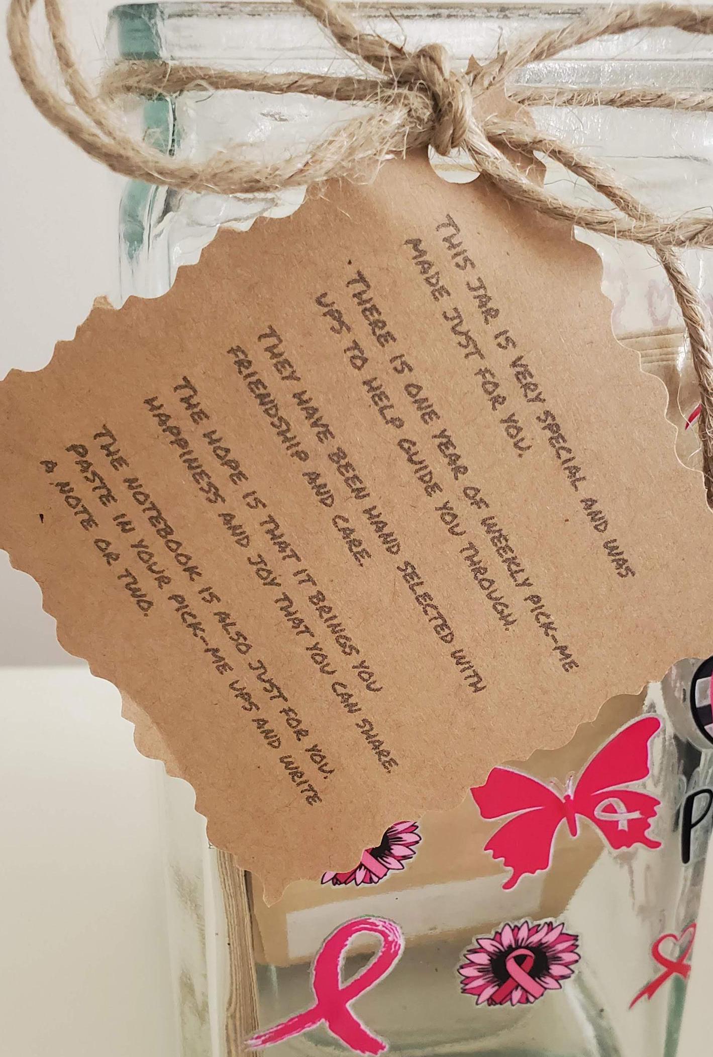 Breast Cancer Patient/survivor Gift Box Inspiration/pick Me up Jar ...