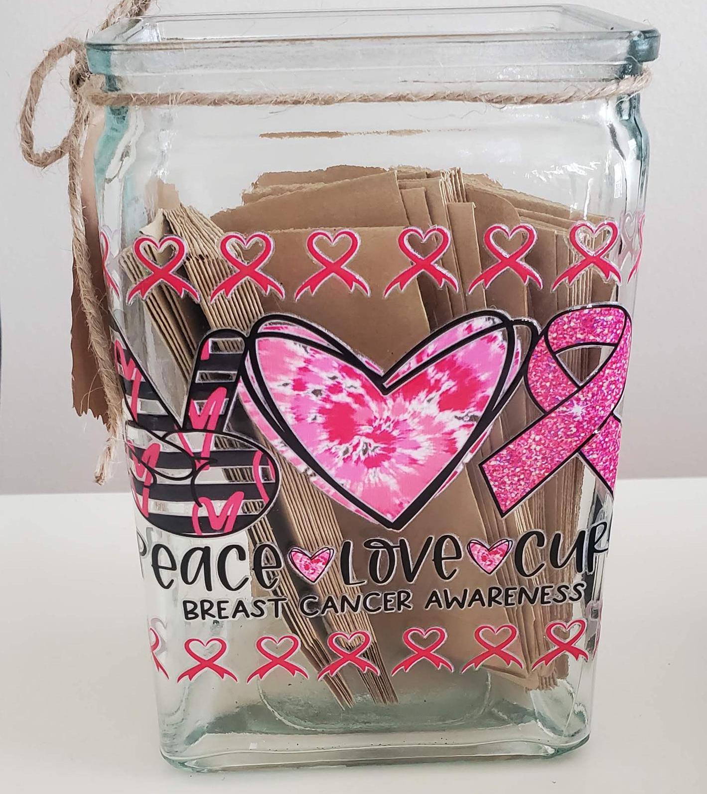 Breast Cancer Patient/survivor Gift Box Inspiration/pick Me up Jar ...