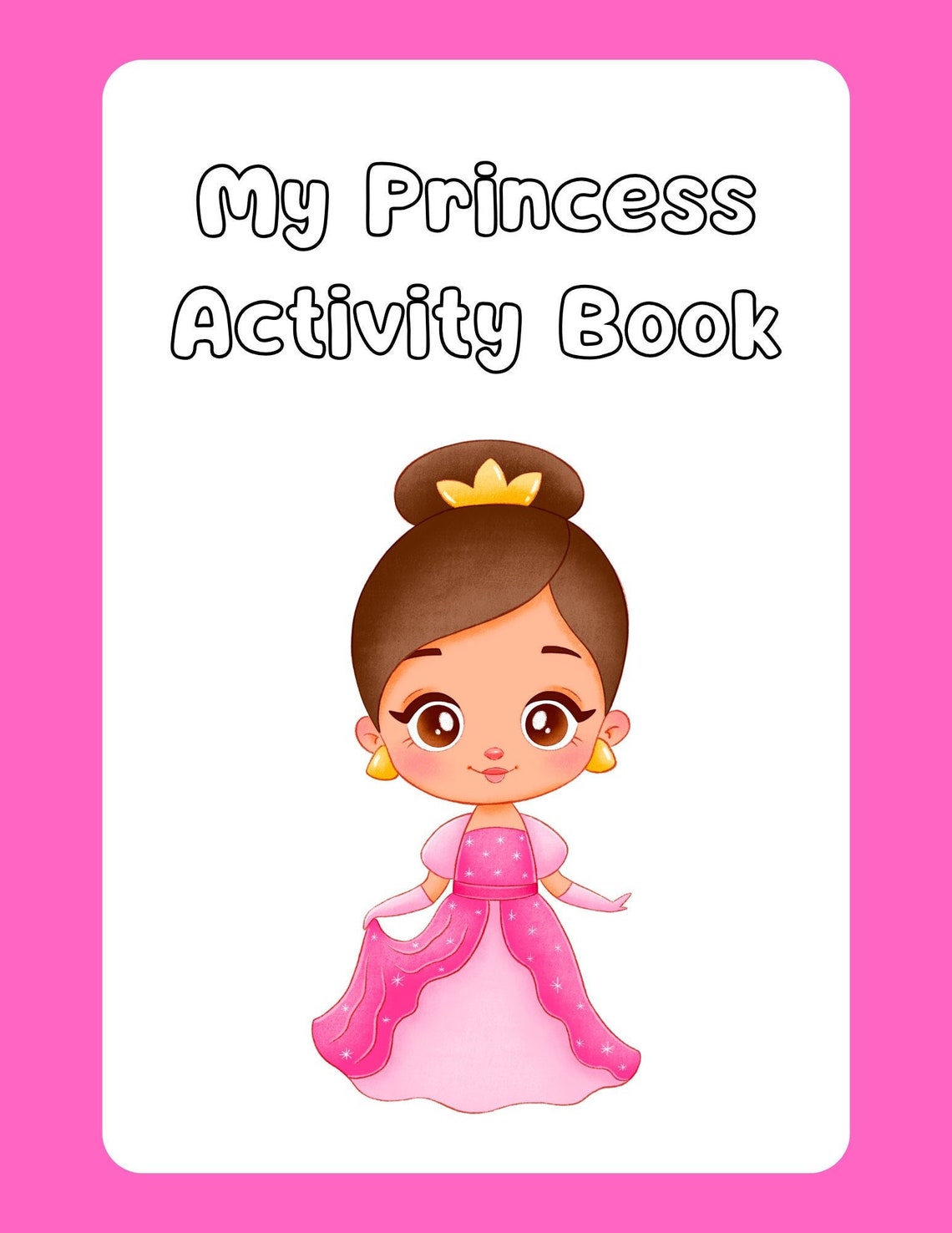 Kid's Princess Activity Book - Etsy
