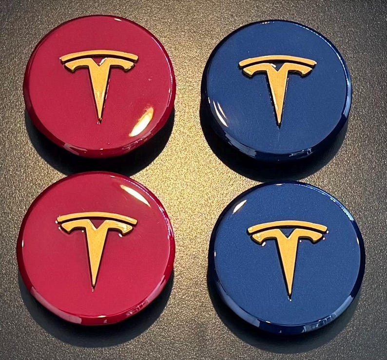 Tesla Model 3 Painted Center Cap / Hub Cap Cover for 18" Photon Wheel ...