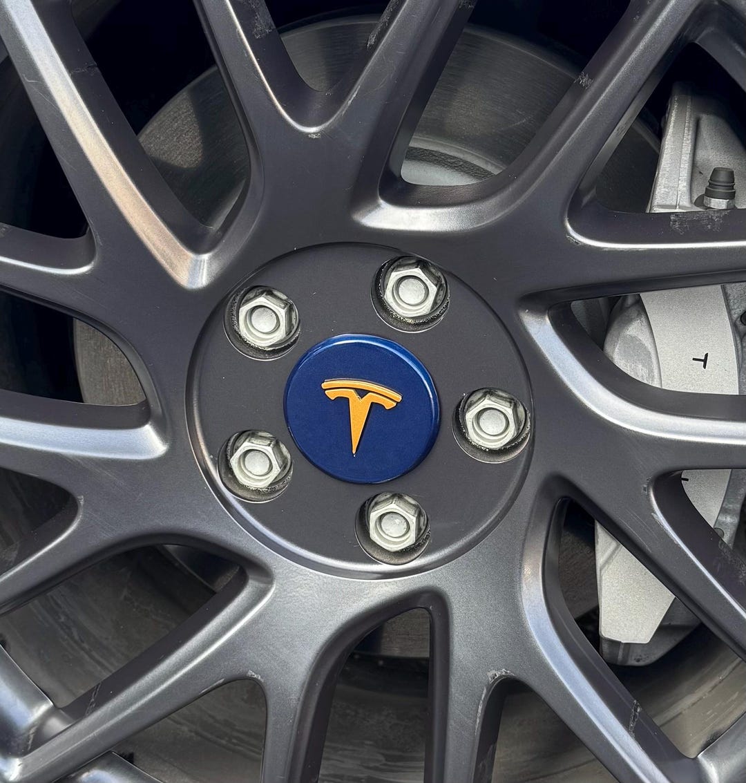 Tesla Model 3 Painted Center Cap / Hub Cap Cover for 18" Photon Wheel ...
