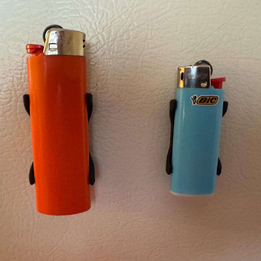 Magnetic Lighter Holder | Snap-on for Bic Lighters - Etsy