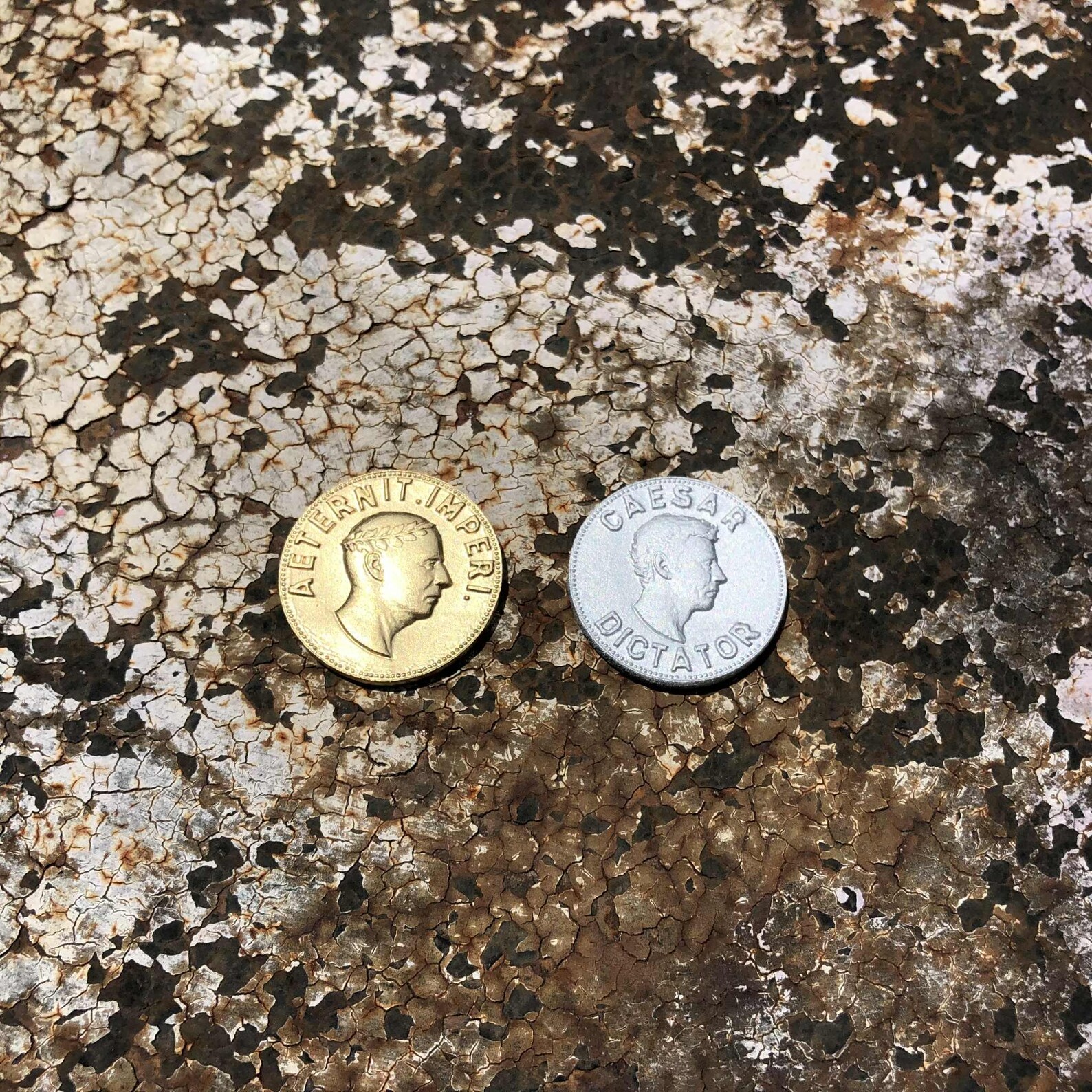 Legion Denarius & Aureus Coin Fallout New Vegas 30x3mm Game Accurate ...