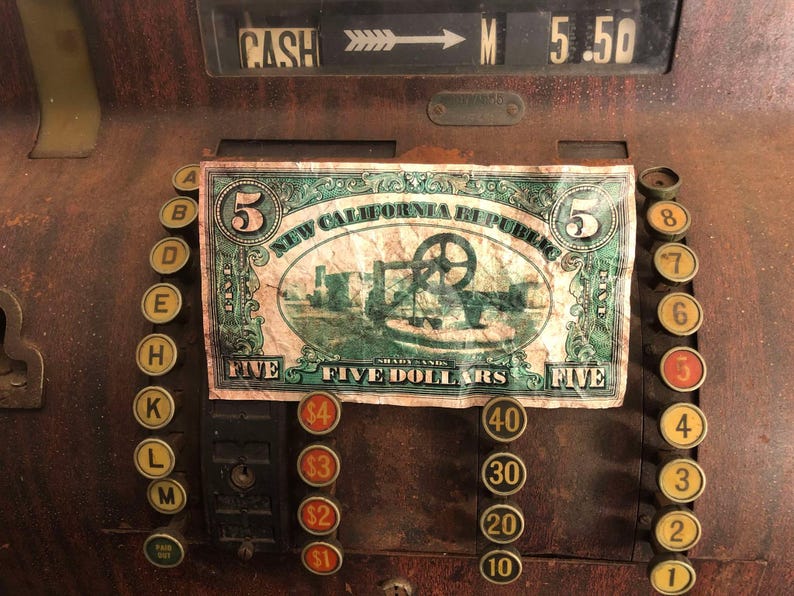 NCR Dollar Bill Bundle 7"x4" Game Accurate Size Fallout New Vegas ...