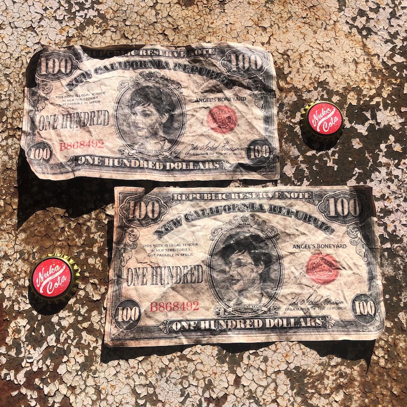 NCR 100 Dollar Bills Fallout New Vegas Currency - Etsy