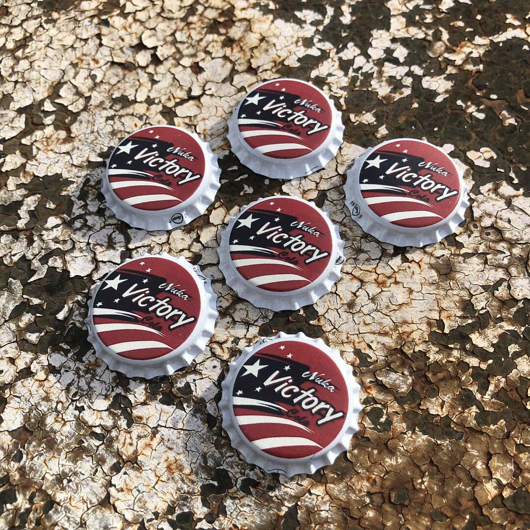 Pre-war Nuka Victory Bottle Caps X 6 Bundle - Etsy