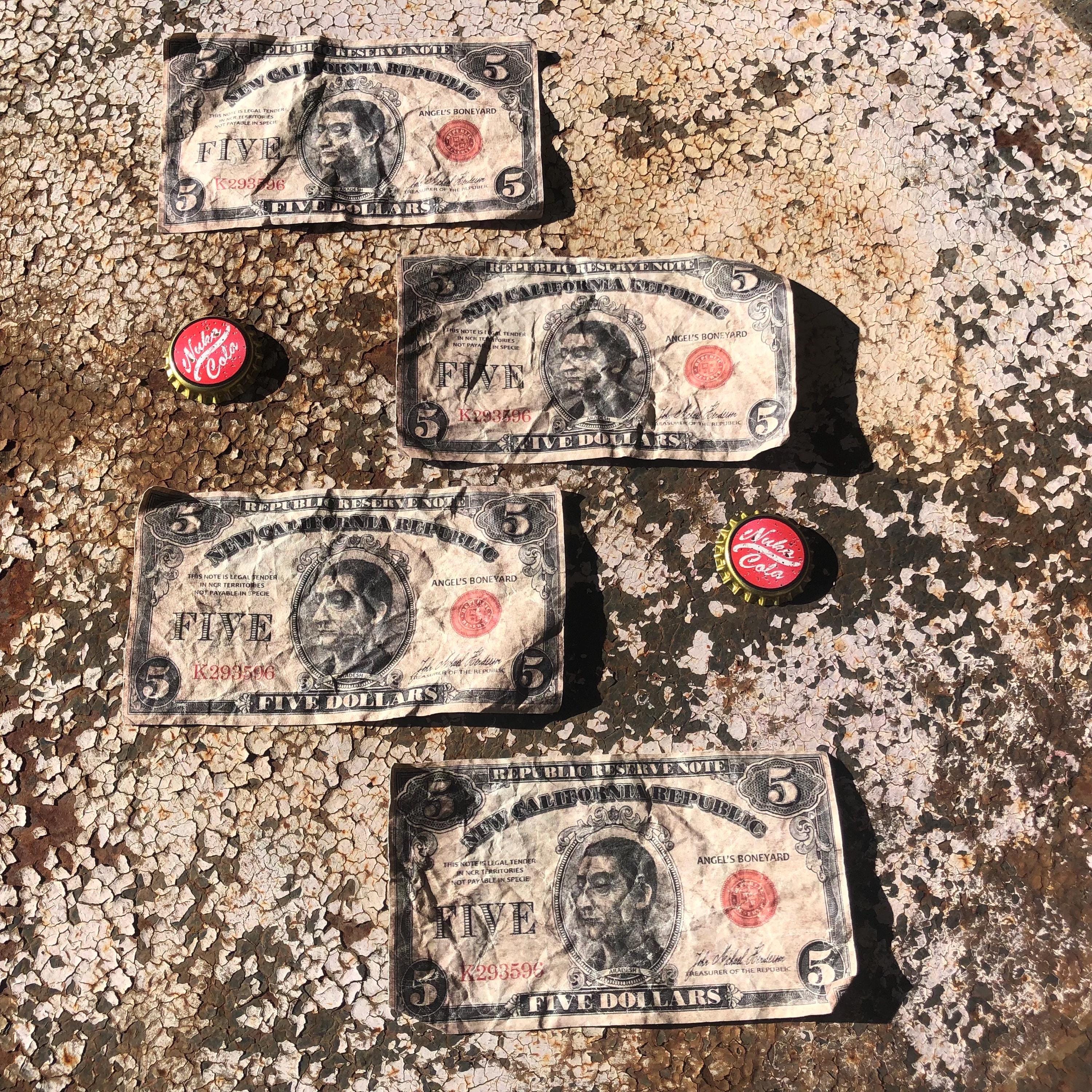 NCR 5 Dollar Bills Fallout New Vegas Currency - Etsy