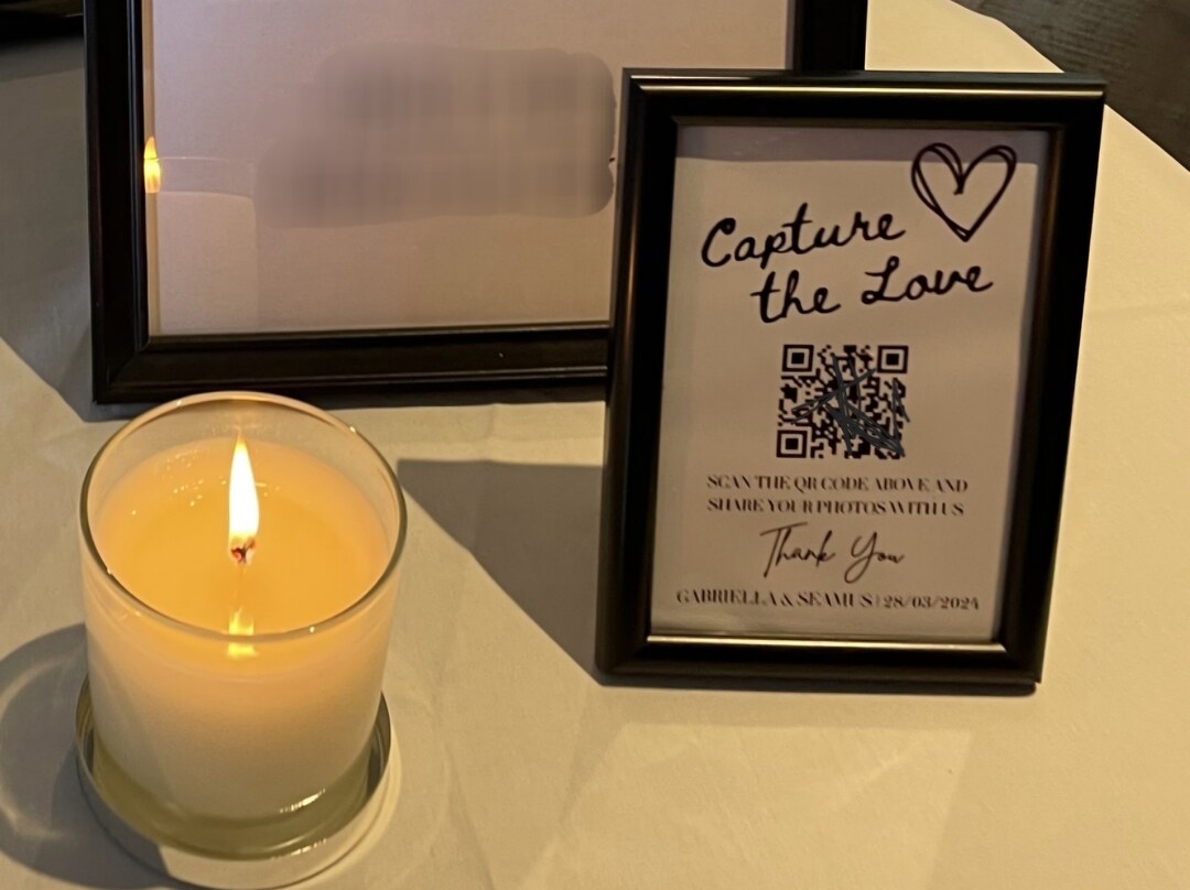 Bespoke QR Code Wedding Sign - Etsy