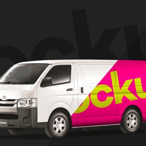 4K Work Van Toyota Hiace PSD Mockup - Etsy