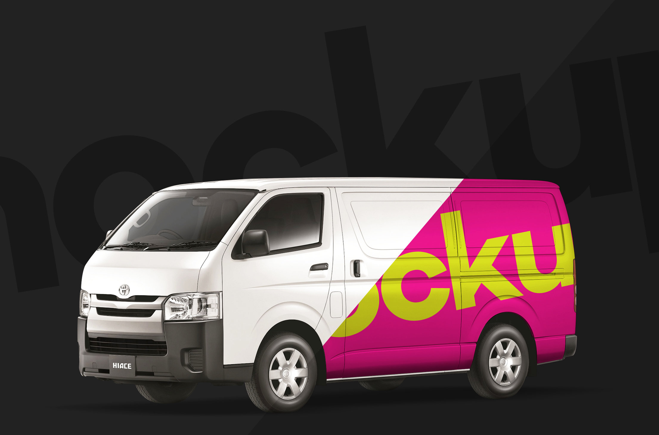 4K Work Van Toyota Hiace PSD Mockup - Etsy