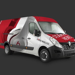 4K Work Van Wrap PSD Mockup - Etsy