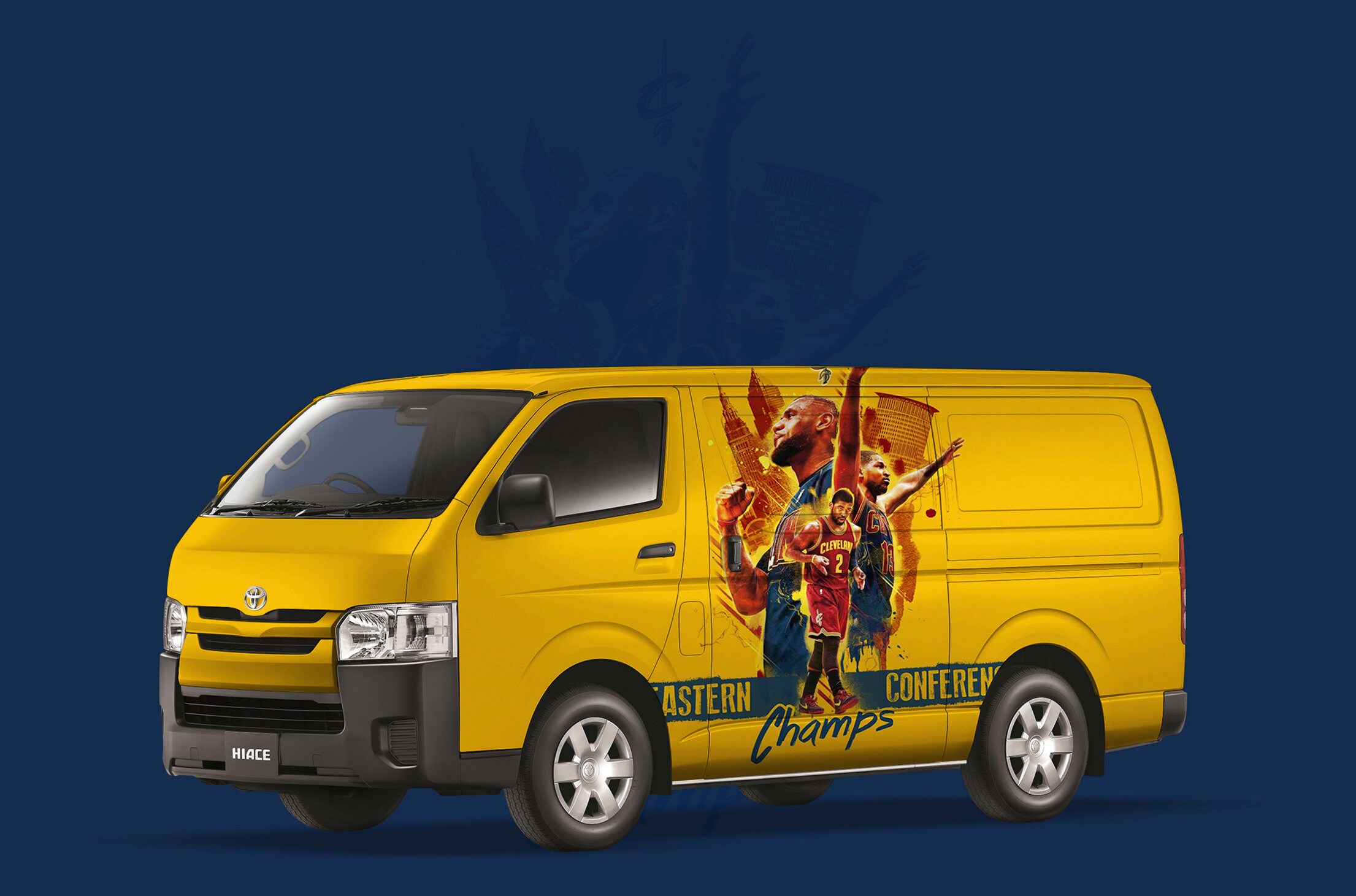 4K Work Van Toyota Hiace PSD Mockup - Etsy