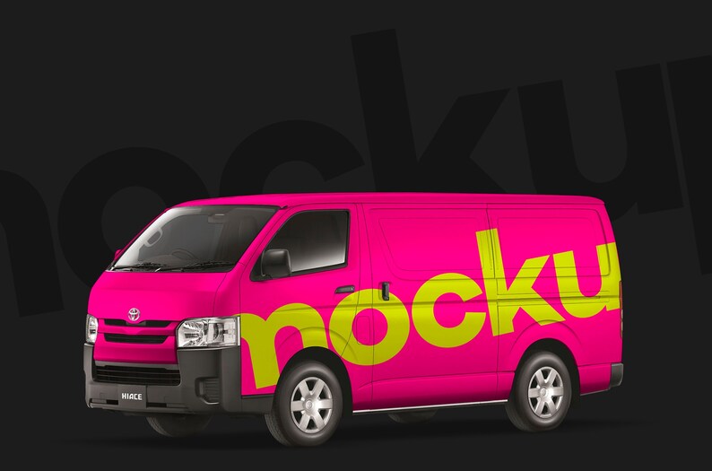 4K Work Van Toyota Hiace PSD Mockup - Etsy