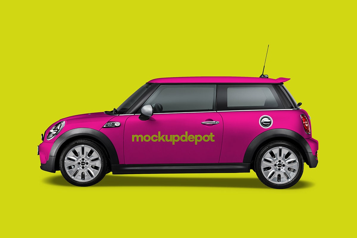 4K Mini Cooper Wrap PSD Mockup - Etsy