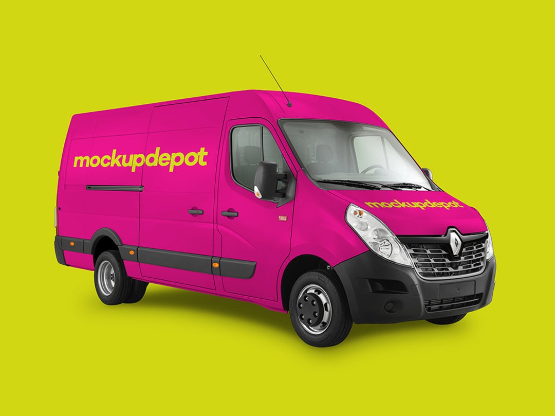 4K Work Van Wrap PSD Mockup - Etsy