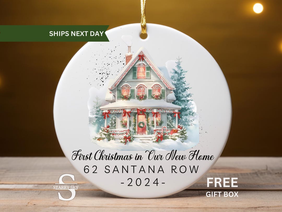 First Christmas in Our New Home Christmas Ornament,personalized Our New ...