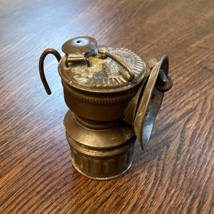 Antique Brass Miner Light | Miner's Light | Vintage Coal Miner Light ...