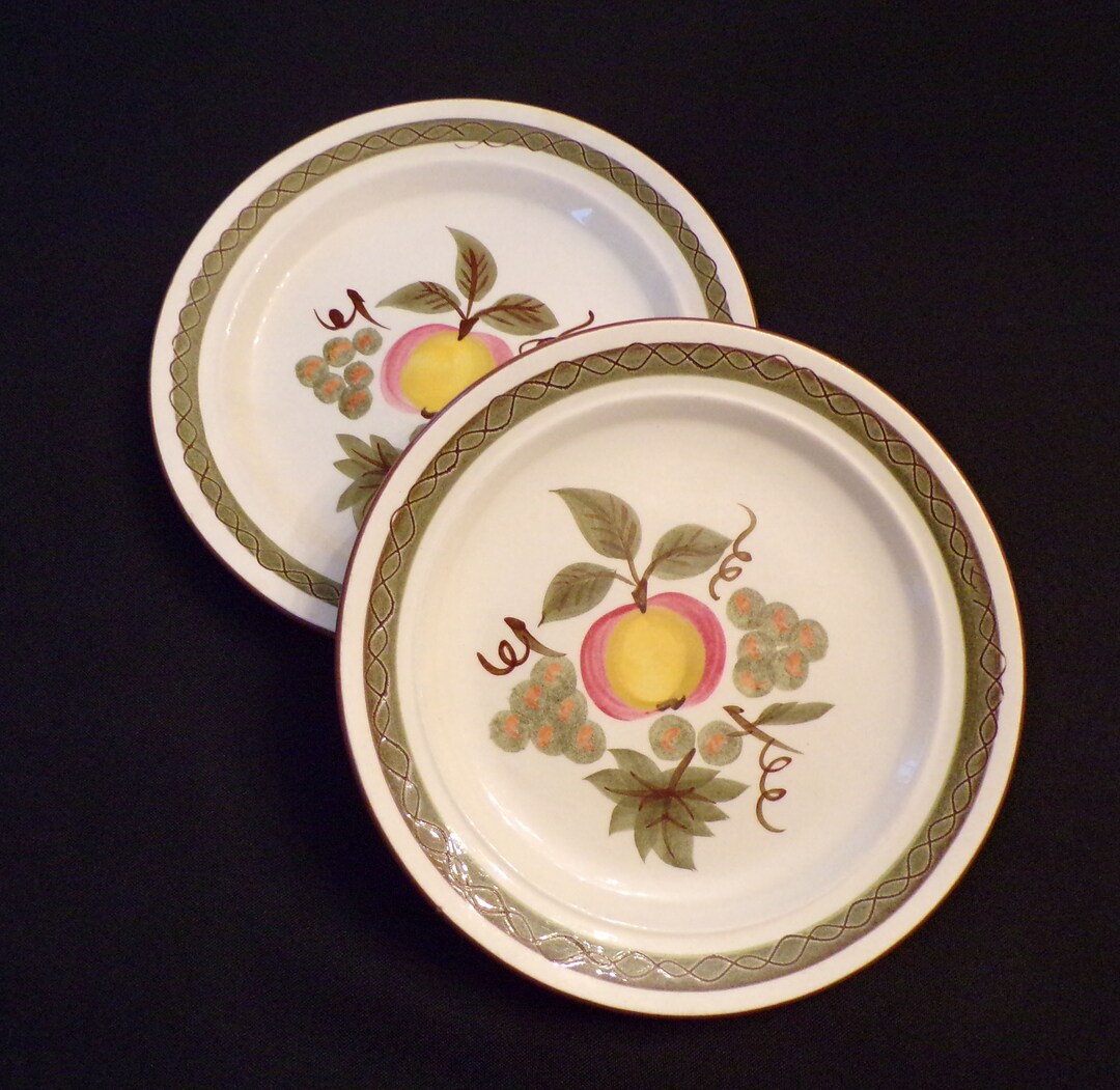 Salad Plate | Apple Delight by Stangl | Decorative Plate | Salad Plates ...