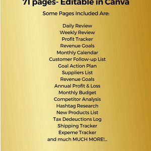 Side Hustle Planner, Business Organizer, Editable in Canva (PDF) - Etsy