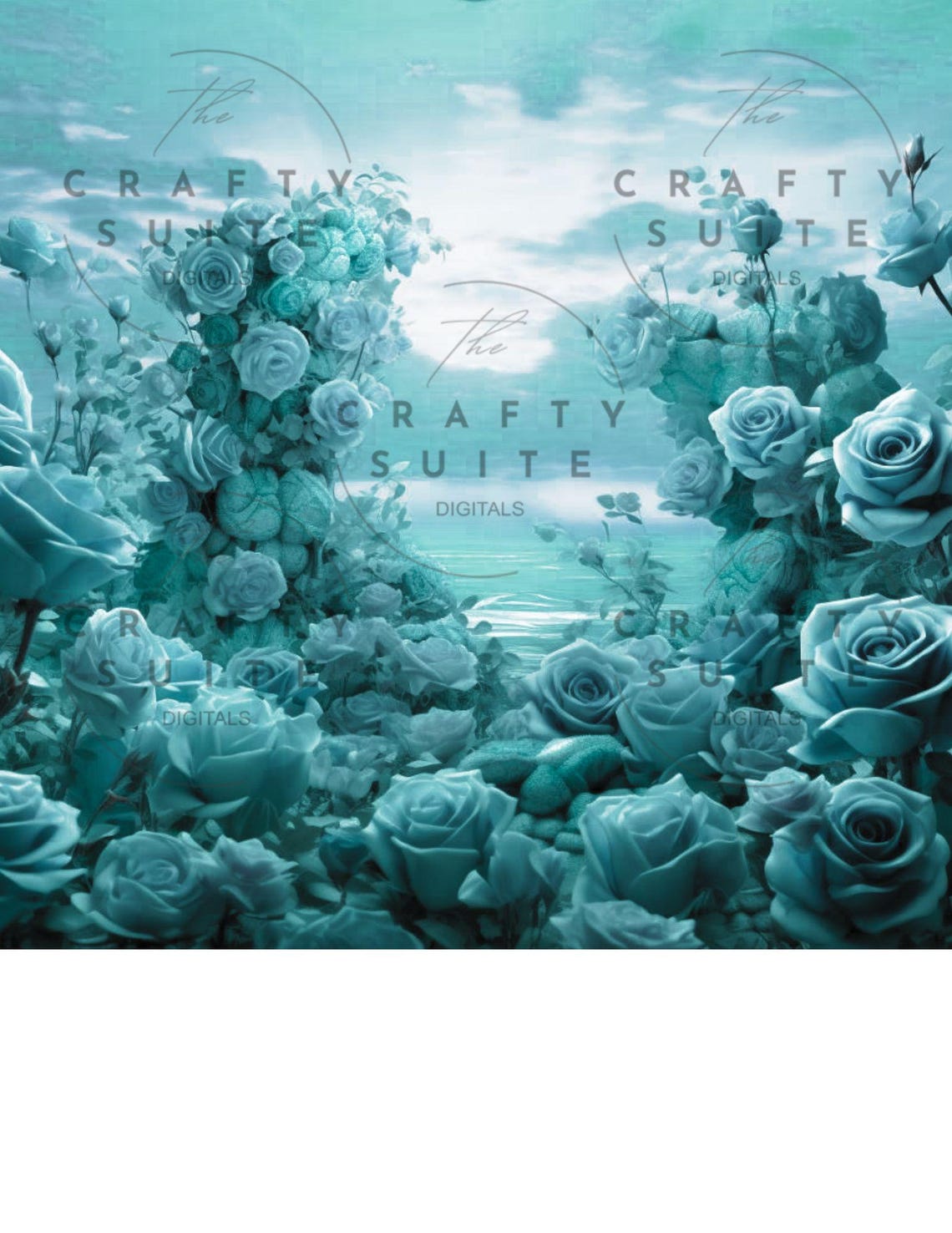 Memorial Design Template, Teal Lilac Editable Digital for Canva - Etsy