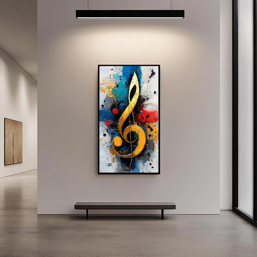 Abstract Chaos Digital Art Print Ready to Frame 27x40 Frameable Music ...