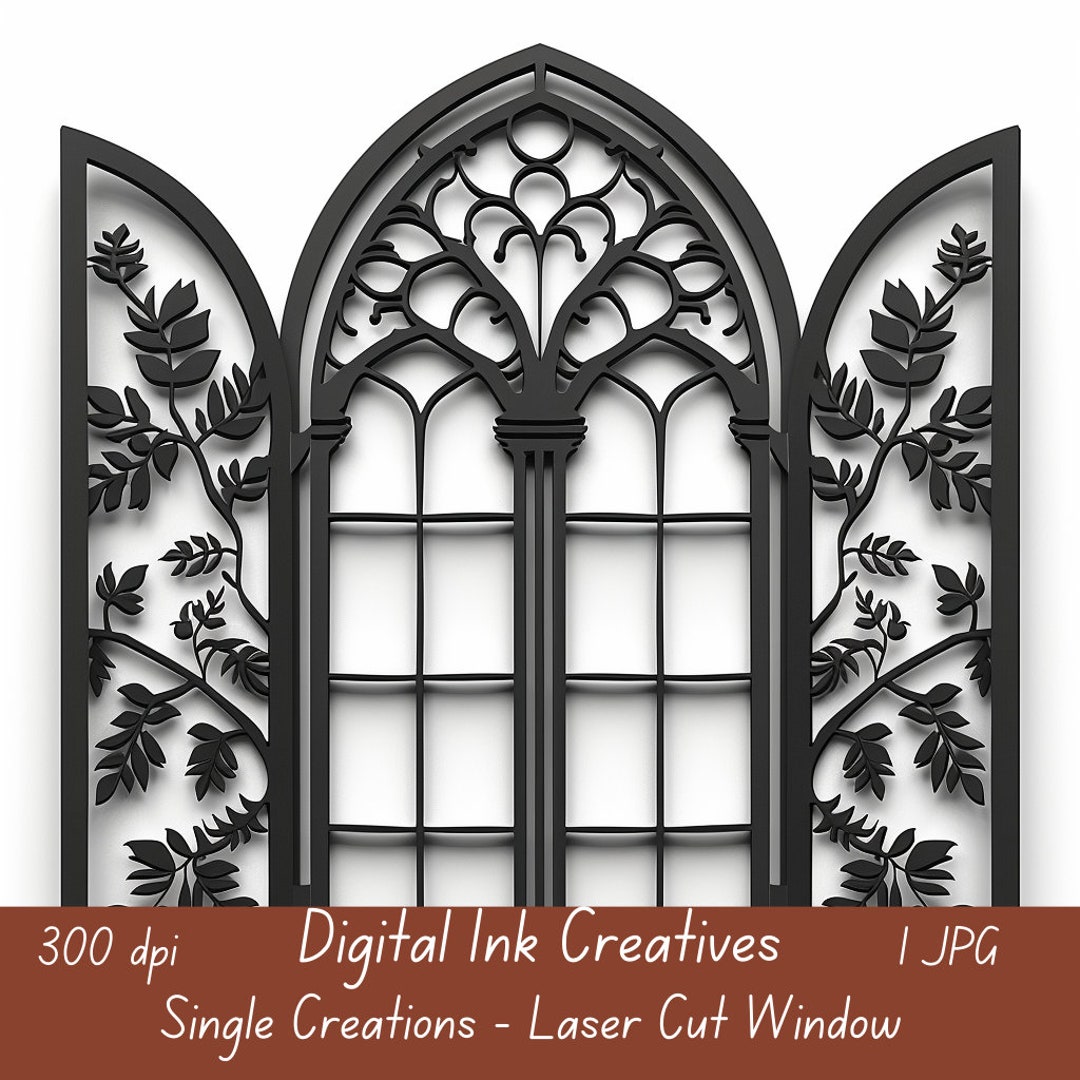 Laser Cut Beautiful Window Creative Pop up Single Clipart Image for ...