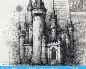 Pencil Sketch Paper 12x12 300 Dpi Non-seamless Sailboat Paper Junk ...