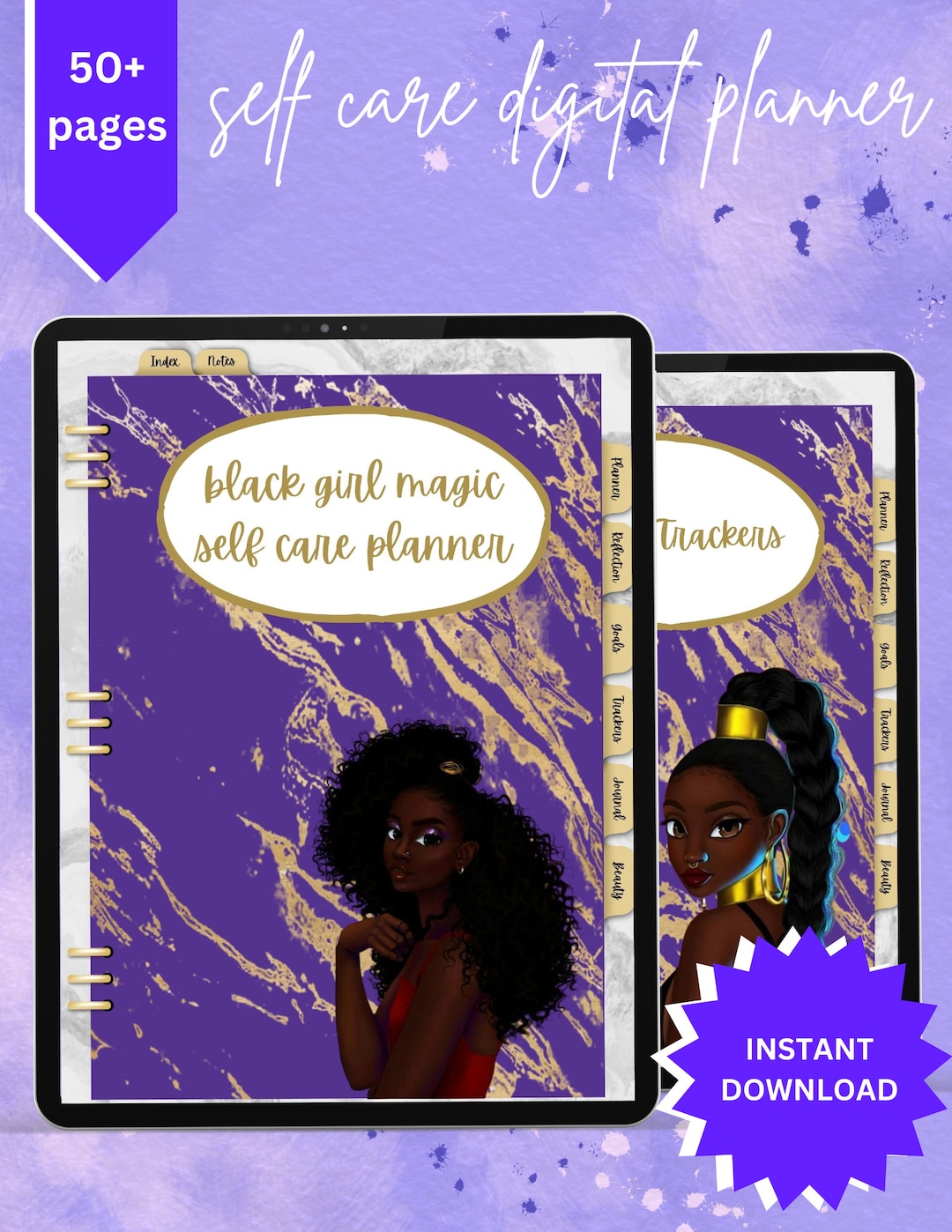 Black Girl Magic Digital Self Care Planner - Etsy