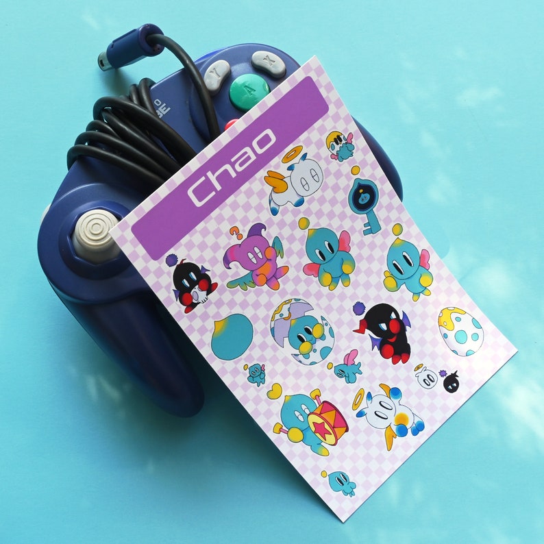 Sonic Chao | Matte Vinyl Sticker Sheet - Etsy