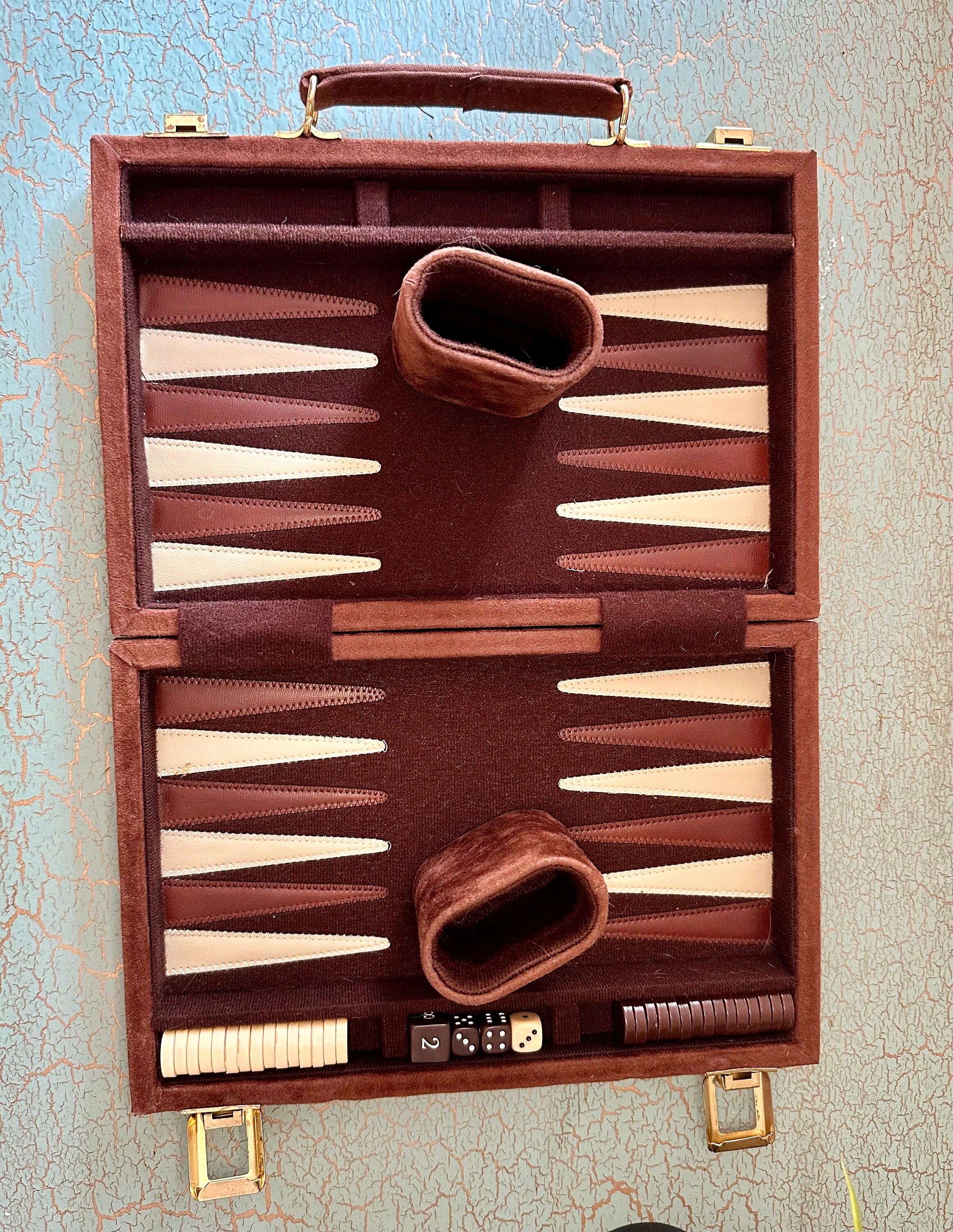 Vintage Travel-sized Backgammon Set Classic Brown Aesthetic - Etsy