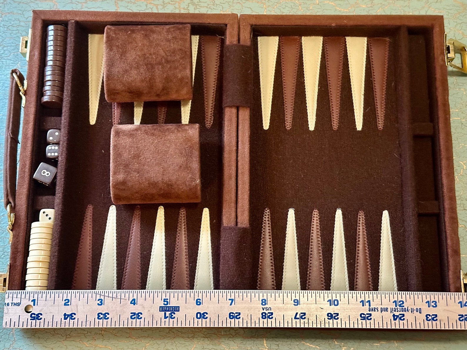 Vintage Travel-sized Backgammon Set Classic Brown Aesthetic - Etsy