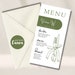 Editable Dinner Menu Template | Hand Drawn, Custom Canva (digital) - Etsy