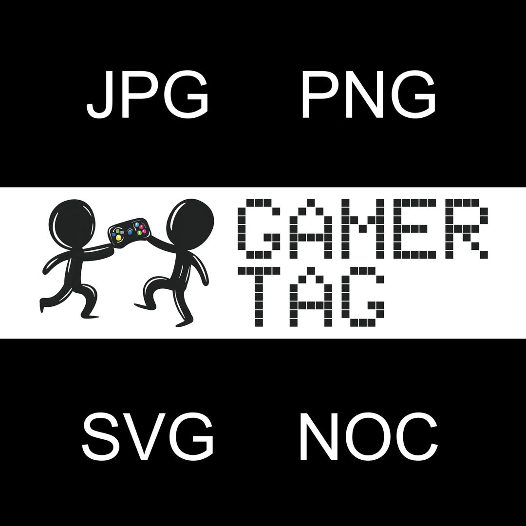 Gamer Tag - Video Game Joke - Clip Art - Digital Art - Funny Gift - Etsy