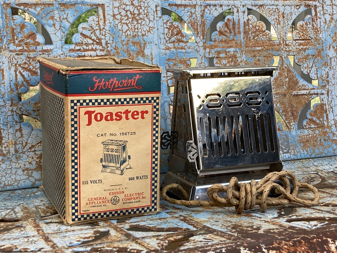 1920s Hotpoint Antique Working Toaster With Original Box Edison General ...