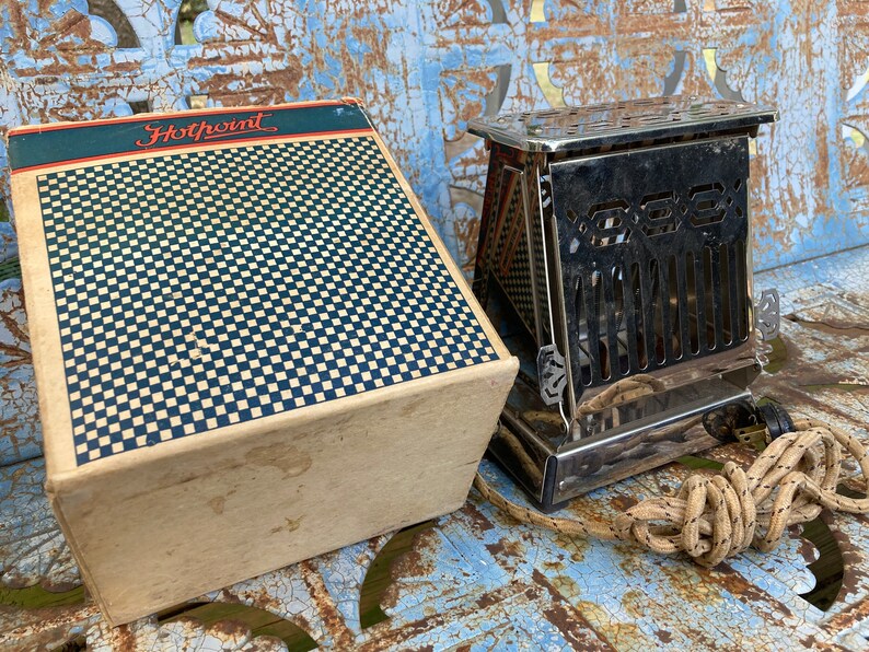 1920s Hotpoint Antique Working Toaster With Original Box Edison General ...