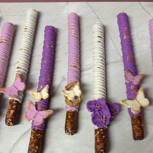 12 Butterfly Chocolate Covered Pretzels - Etsy