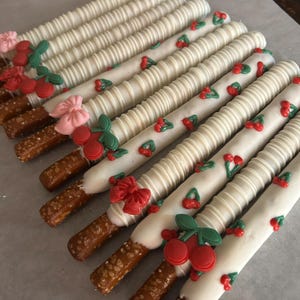 12 CUSTOM Chocolate Covered Pretzels - Etsy