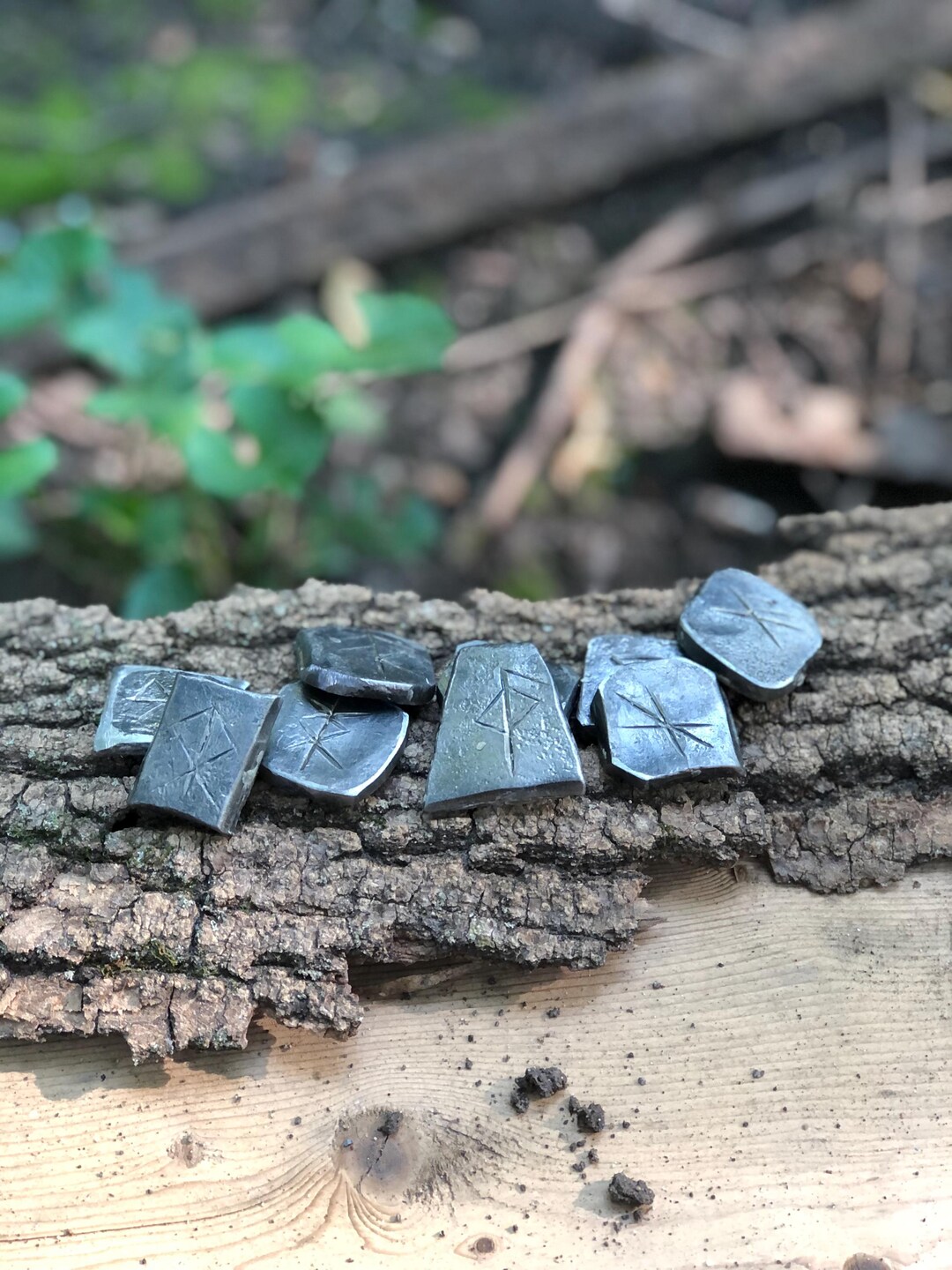 9 Hand Forged Norse Rune Tokens. Steel Rune Stones. DND D&D Tokens - Etsy