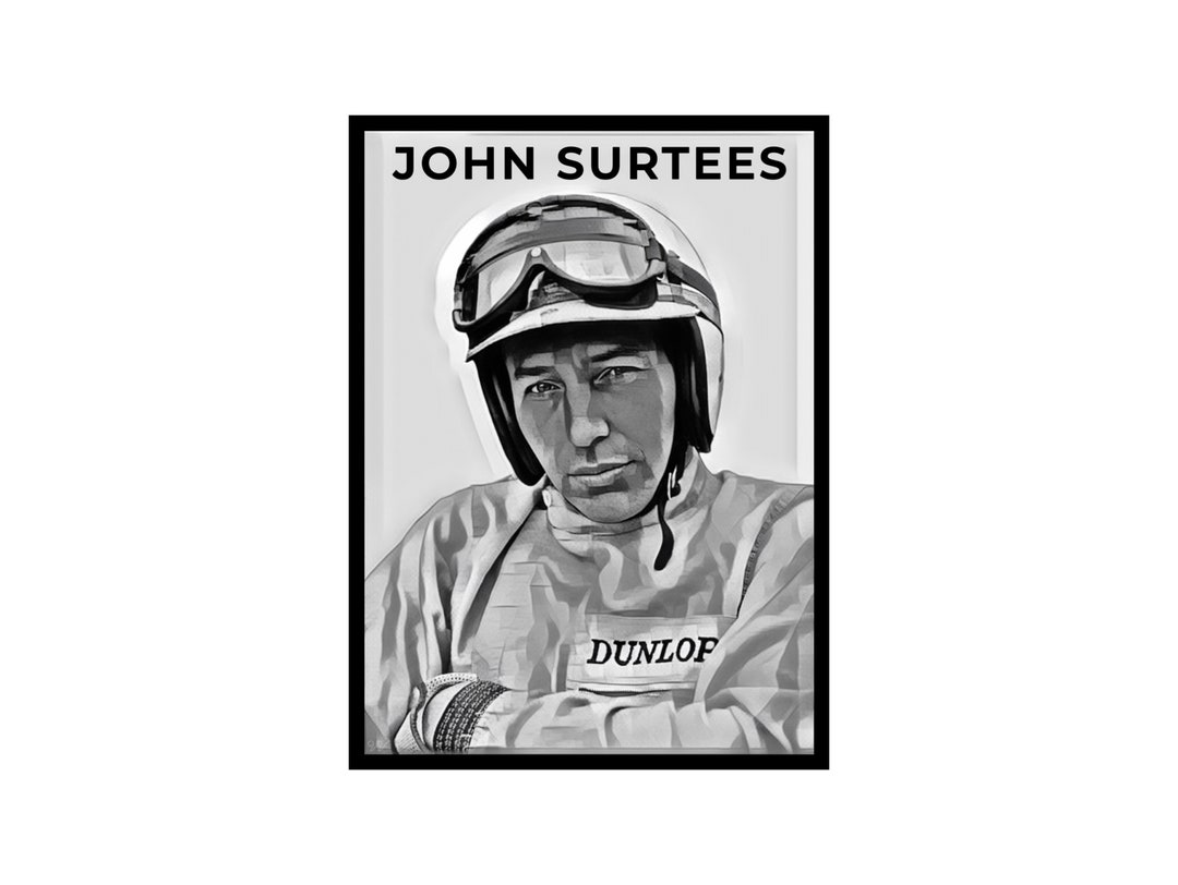 Formula 1 Sticker John Surtees Formula 1 Vinyl Sticker Waterproof ...