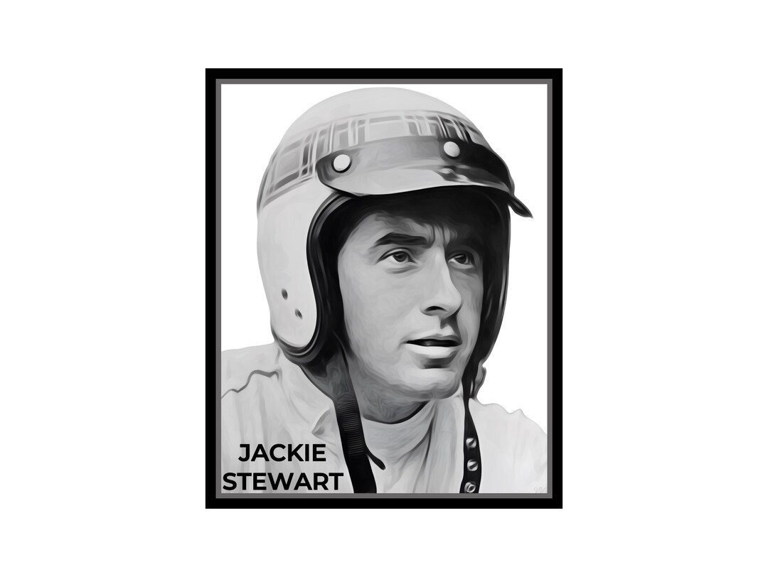 Formula 1 Sticker Jackie Stewart Formula 1 Vinyl Sticker Waterproof ...
