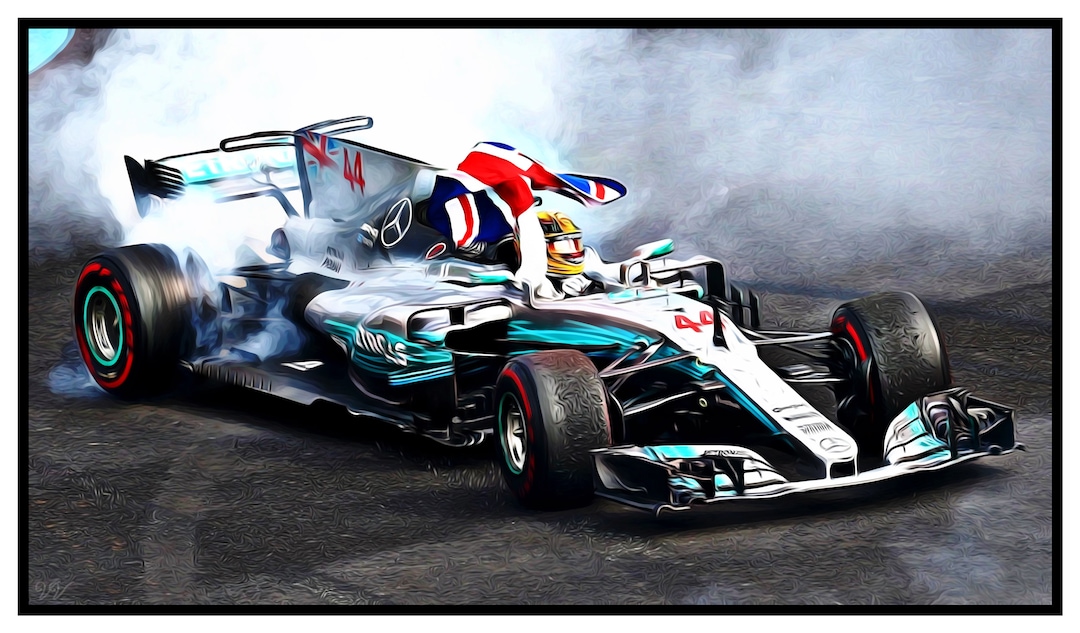 Formula 1 Sticker Lewis Hamilton Formula 1 Flag Vinyl Sticker ...