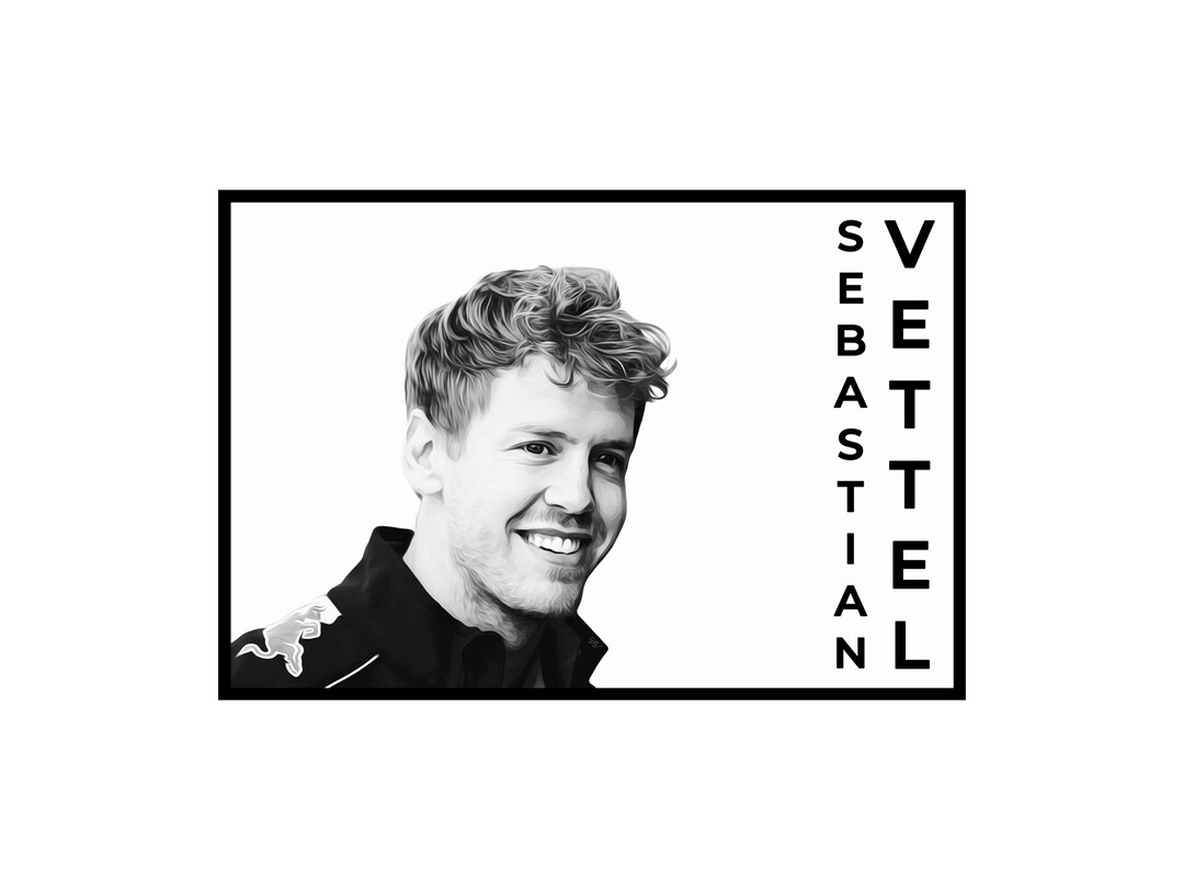 Formula 1 Sticker Sebastian Vettel Formula 1 Vinyl Sticker Waterproof ...