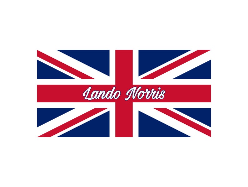 Formula 1 Sticker Lando Norris Formula 1 Vinyl Sticker Waterproof ...