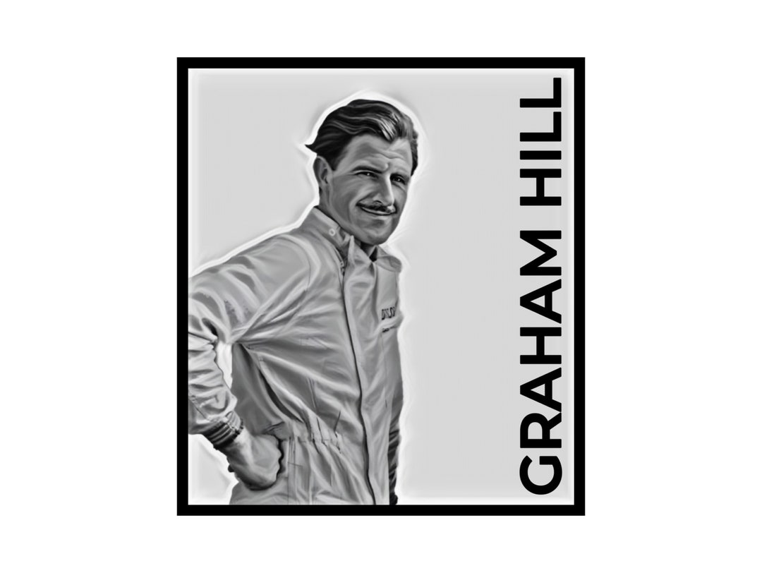 Formula 1 Sticker Graham Hill Formula 1 Vinyl Sticker Waterproof ...