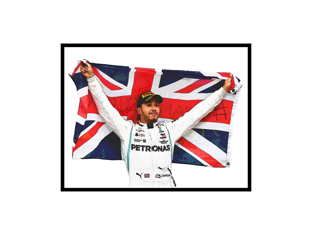 Formula 1 Sticker Lewis Hamilton Formula 1 Flag Vinyl Sticker ...