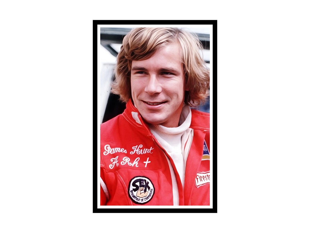 Formula 1 Sticker James Hunt Formula 1 Vinyl Sticker Waterproof Sticker ...