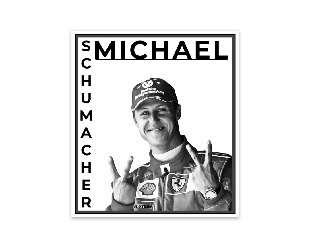 Formula 1 Sticker Michael Schumacher Formula 1 Vinyl Sticker Waterproof ...